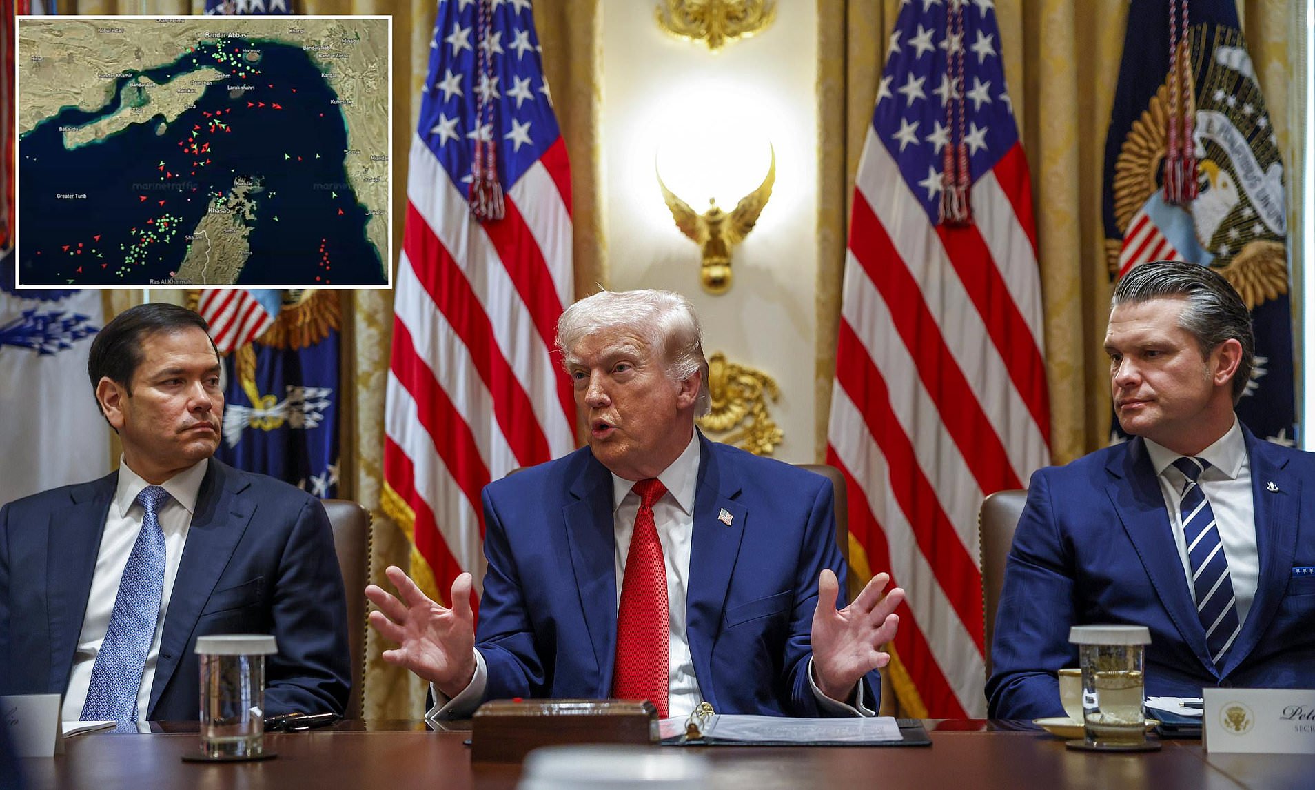 Trump's inner circle rushes to Situation Room briefing as Iran chokes ...