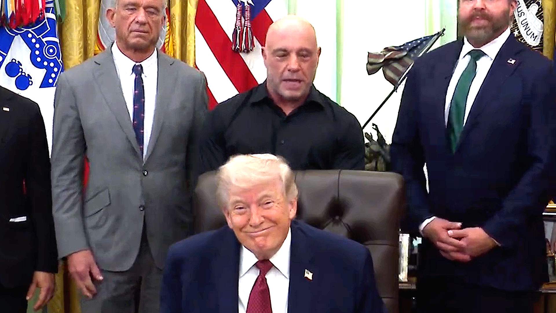 Joe Rogan draws laughs at Trump psychedelics event with text message reveal