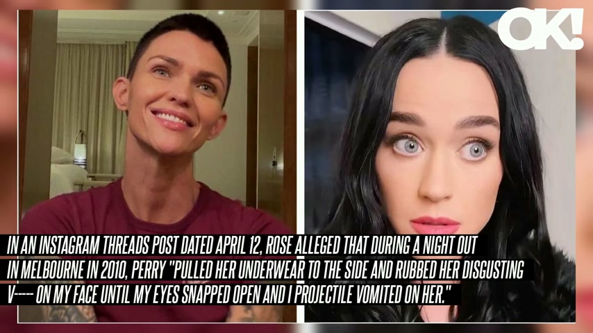 Ruby Rose mentioned 'throwing up on Katy Perry' in 2011 essay years ...