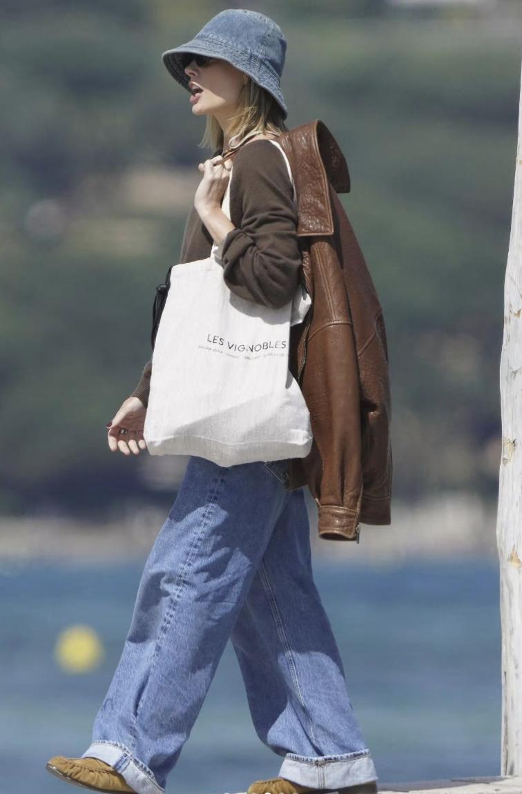 Leather over lace? Margot Robbie's anti-boho celebrity style turns ...