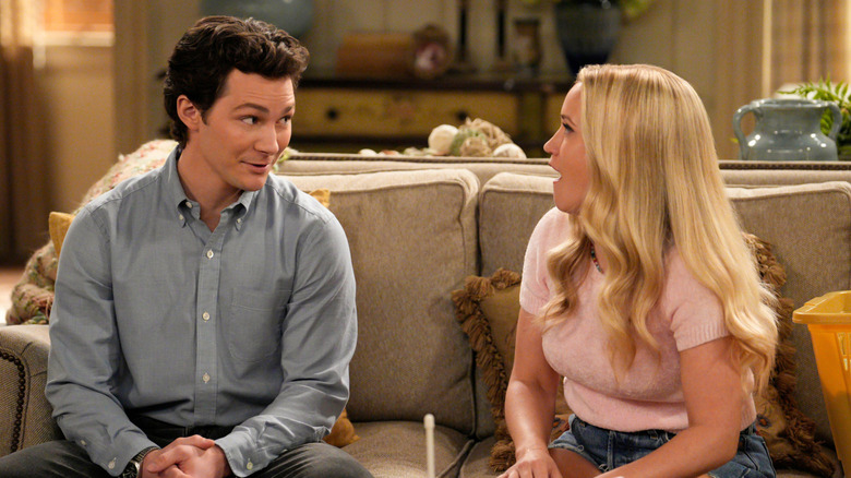 Where is Georgie & Mandy's first marriage filmed?