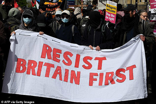 Police make three arrests as Britain First followers and counter ...