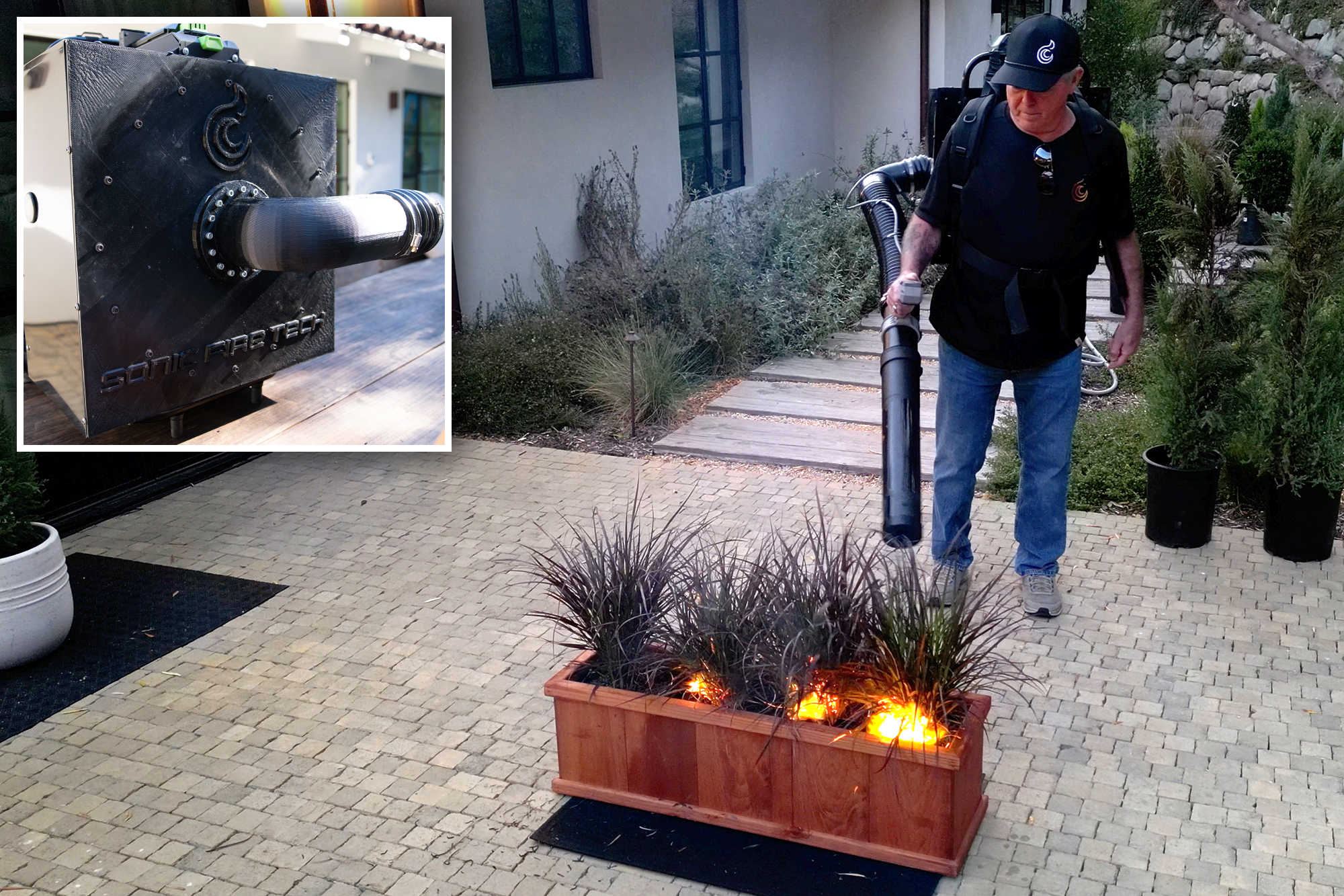 Firefighters show off amazing new way to extinguish flames — by ...