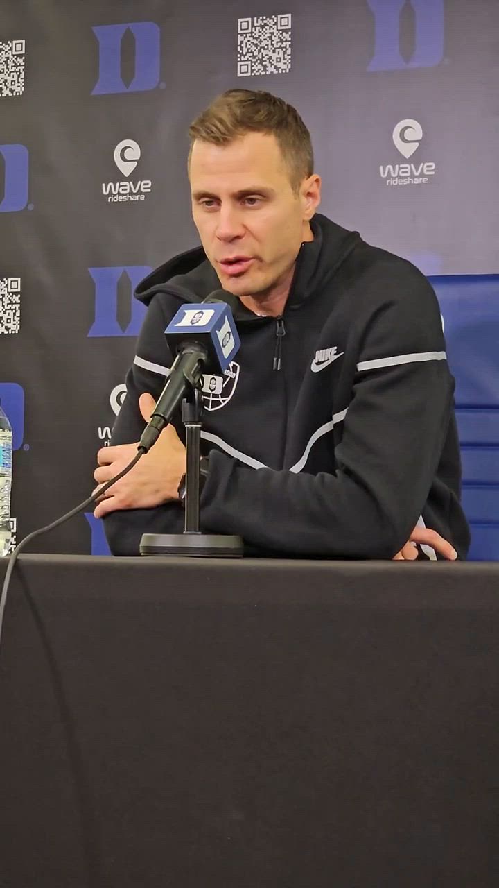 Duke head men's basketball coach Jon Scheyer on new look Virginia ...
