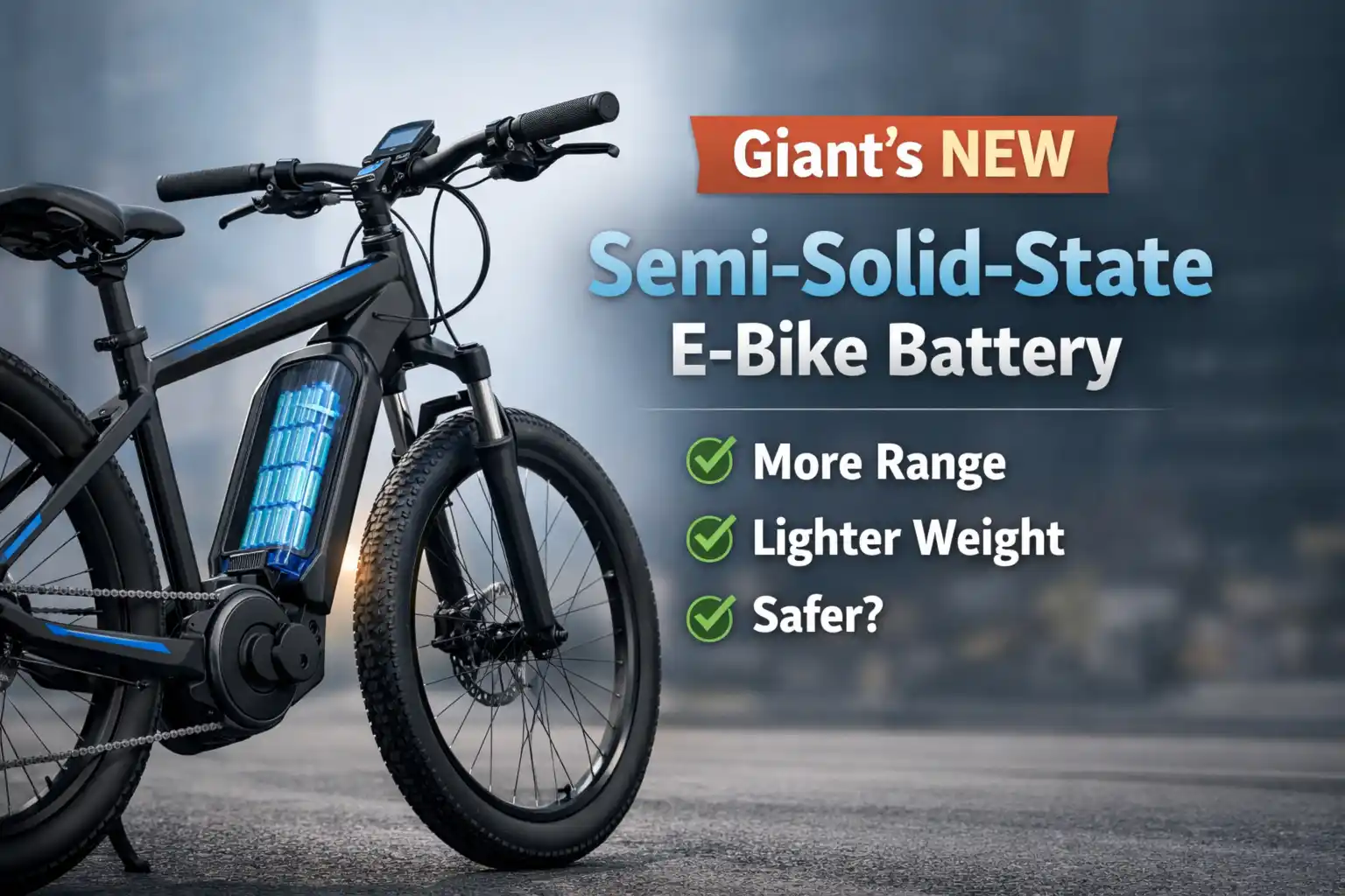 Giant to debut first semi-solid-state battery e-bike