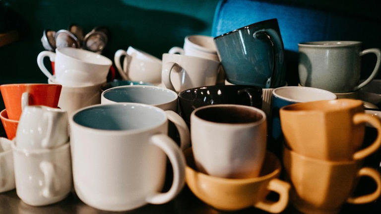 The overlooked place to store coffee mugs that doesn't take up shelf space