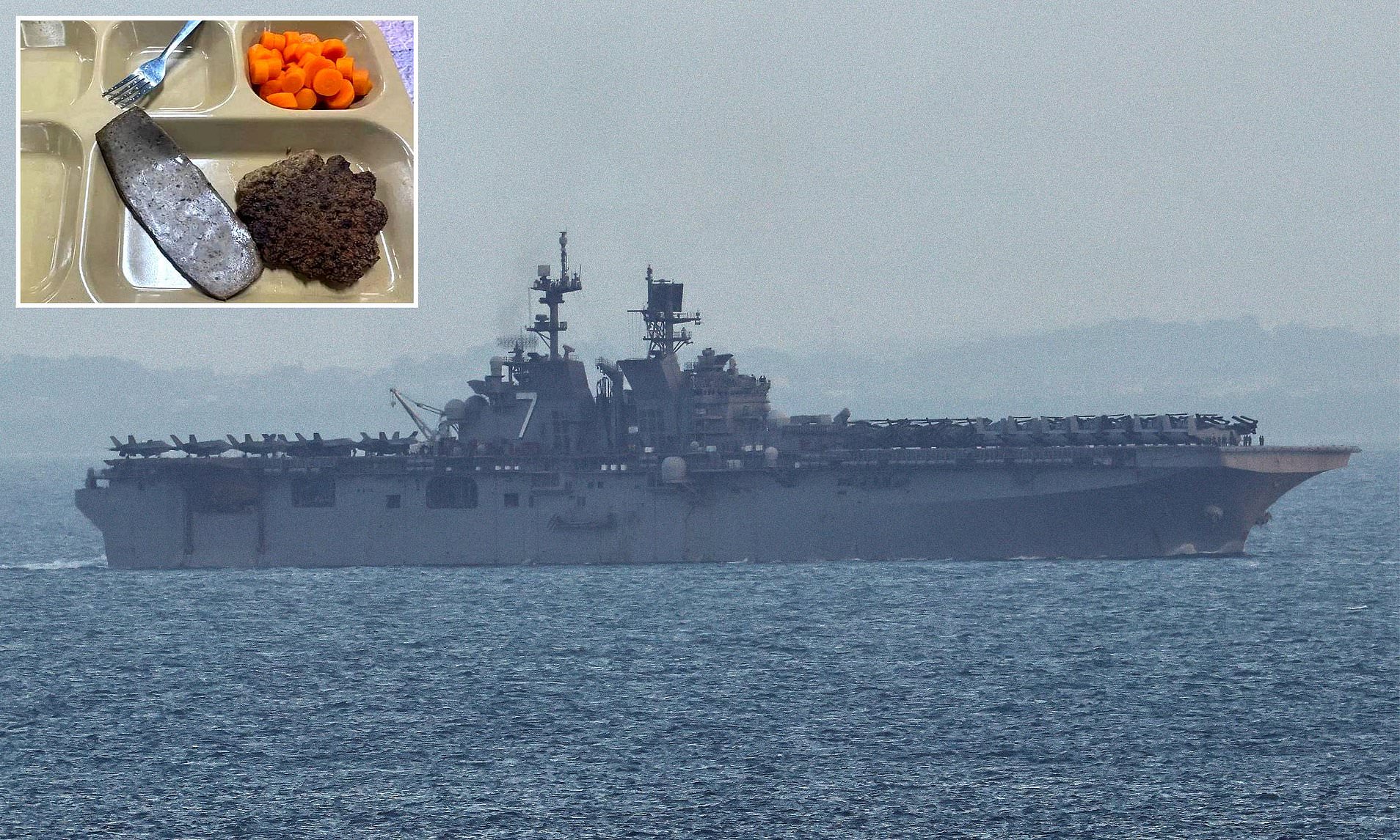 US Navy denies food is running out aboard ships after pictures showing ...