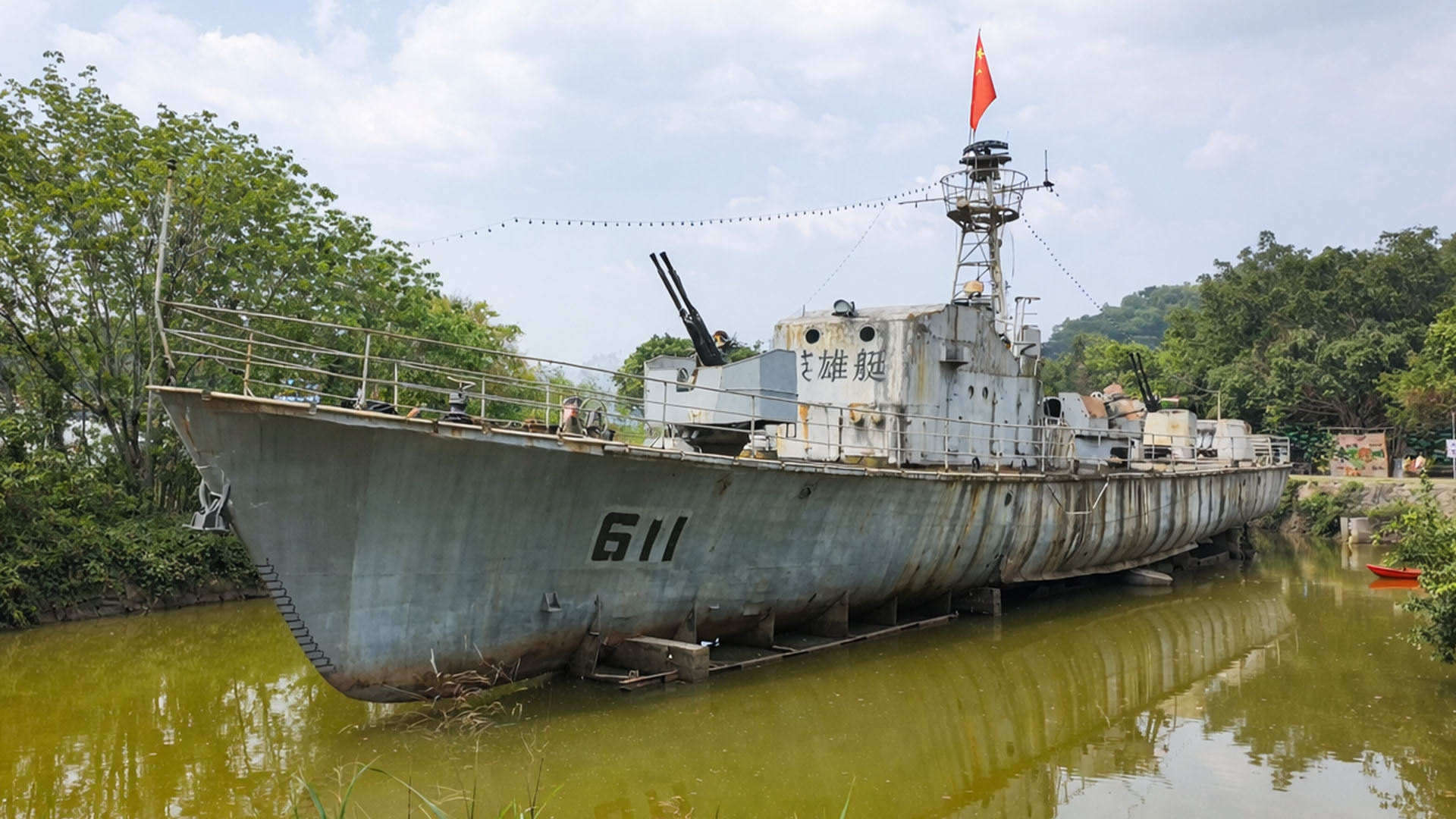 This forgotten military ship still floats silent after many years
