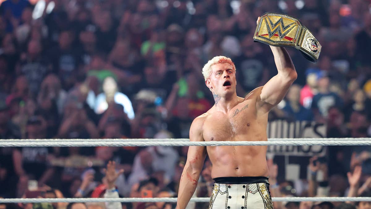 What happened to Cody Rhodes' eye at WrestleMania 42?