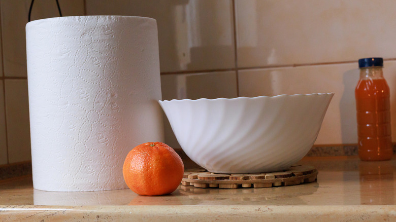 Keep paper towels out of sight with a clever hiding spot you've been ...