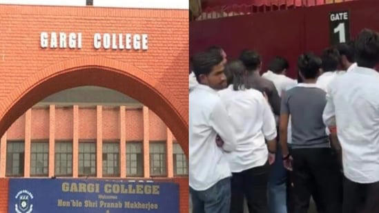 DUSU chief Aryan Maan, ABVP workers forcibly enter DU's Gargi College ...