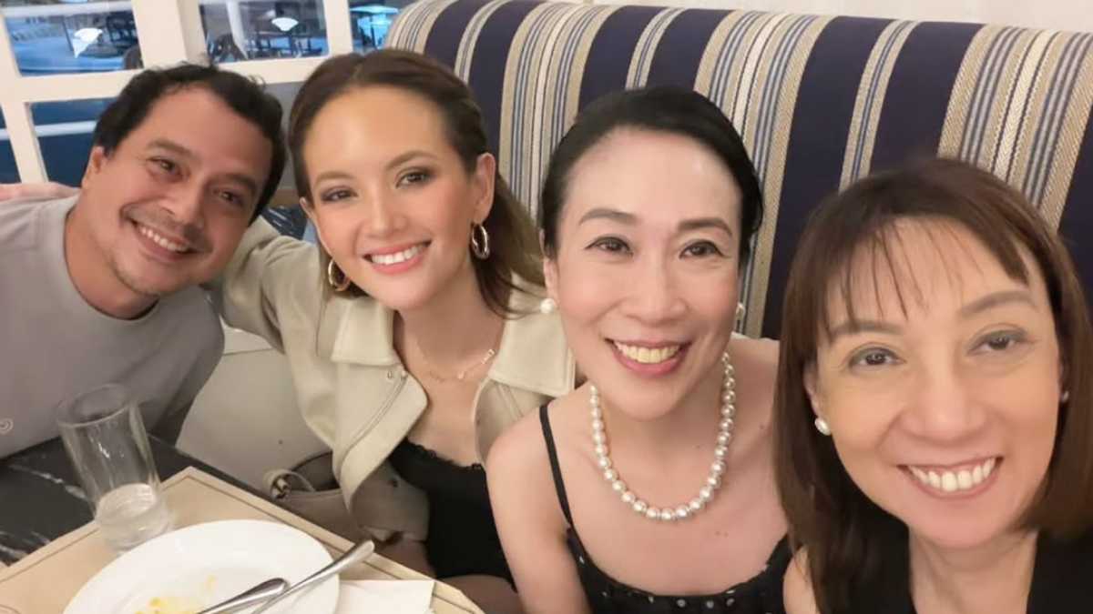 Ellen Adarna and John Lloyd Cruz spotted with GMA exec Annette Gozon-Valdes