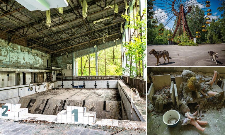 Chernobyl disaster zone - four decades on: Inside abandoned town sealed ...