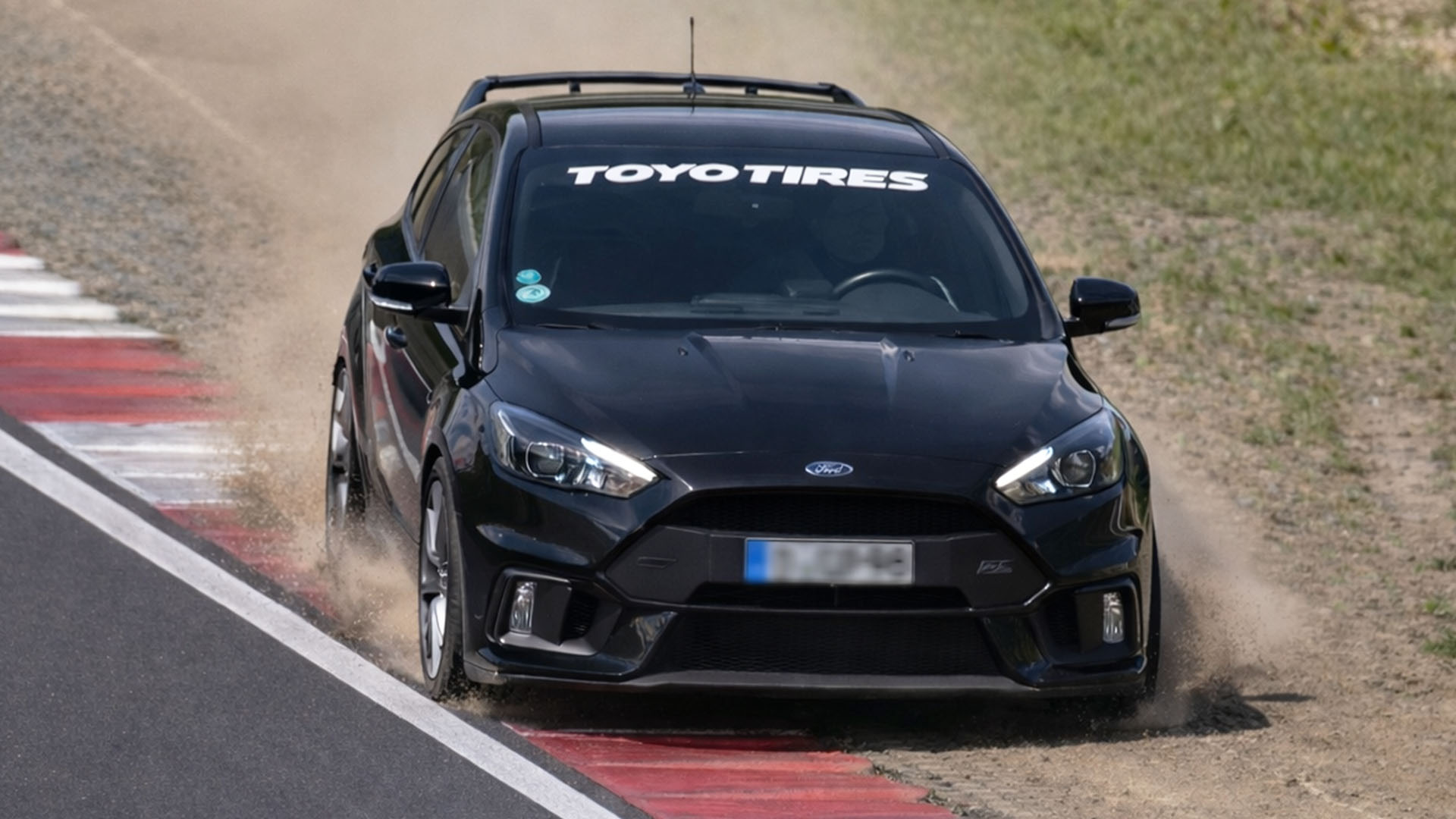 Nürburgring corner mistake turns into controlled gravel moment