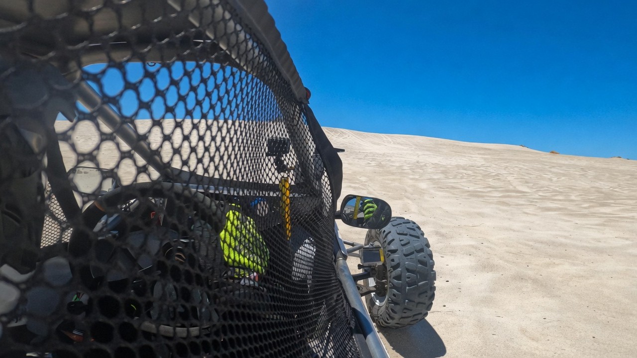 This off road buggy is pushed to the limit