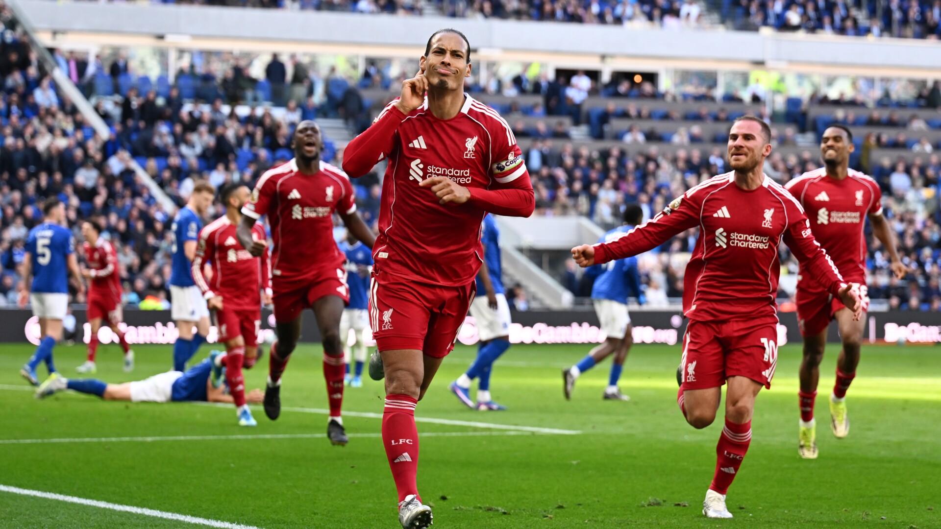 Everton 1-2 Liverpool: Van Dijk wins first derby at Toffees' new ...