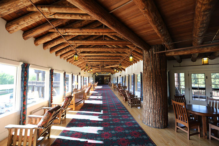 Glacier Park Lodge: Step inside the historic Big Tree Lodge at Glacier ...