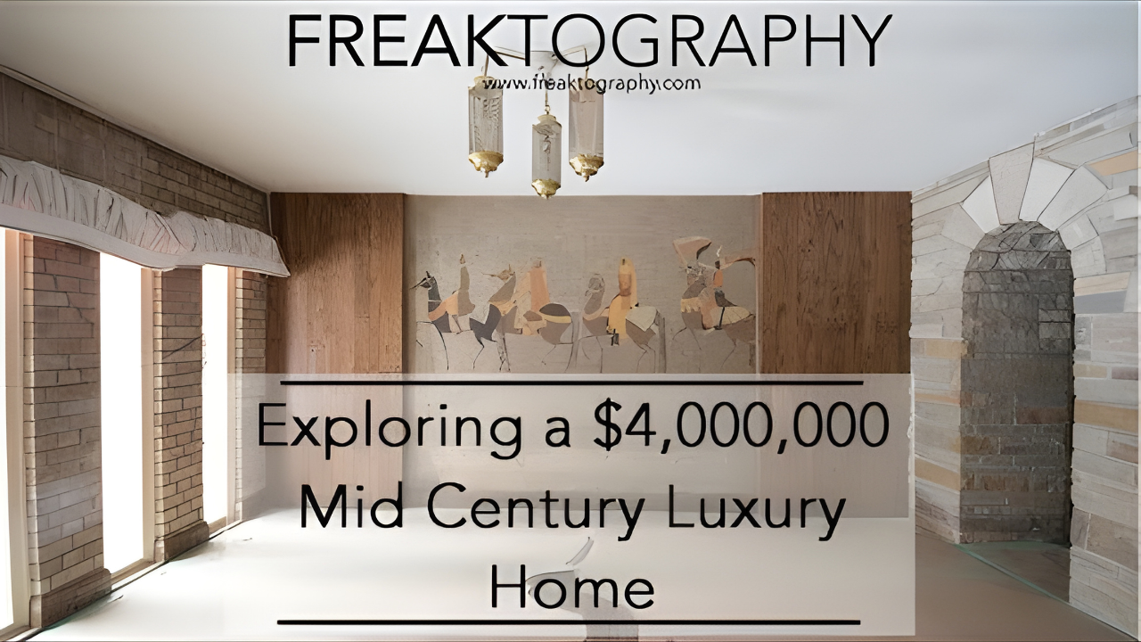 Abandoned mid-century home with 6 bedrooms and a hidden bar inside