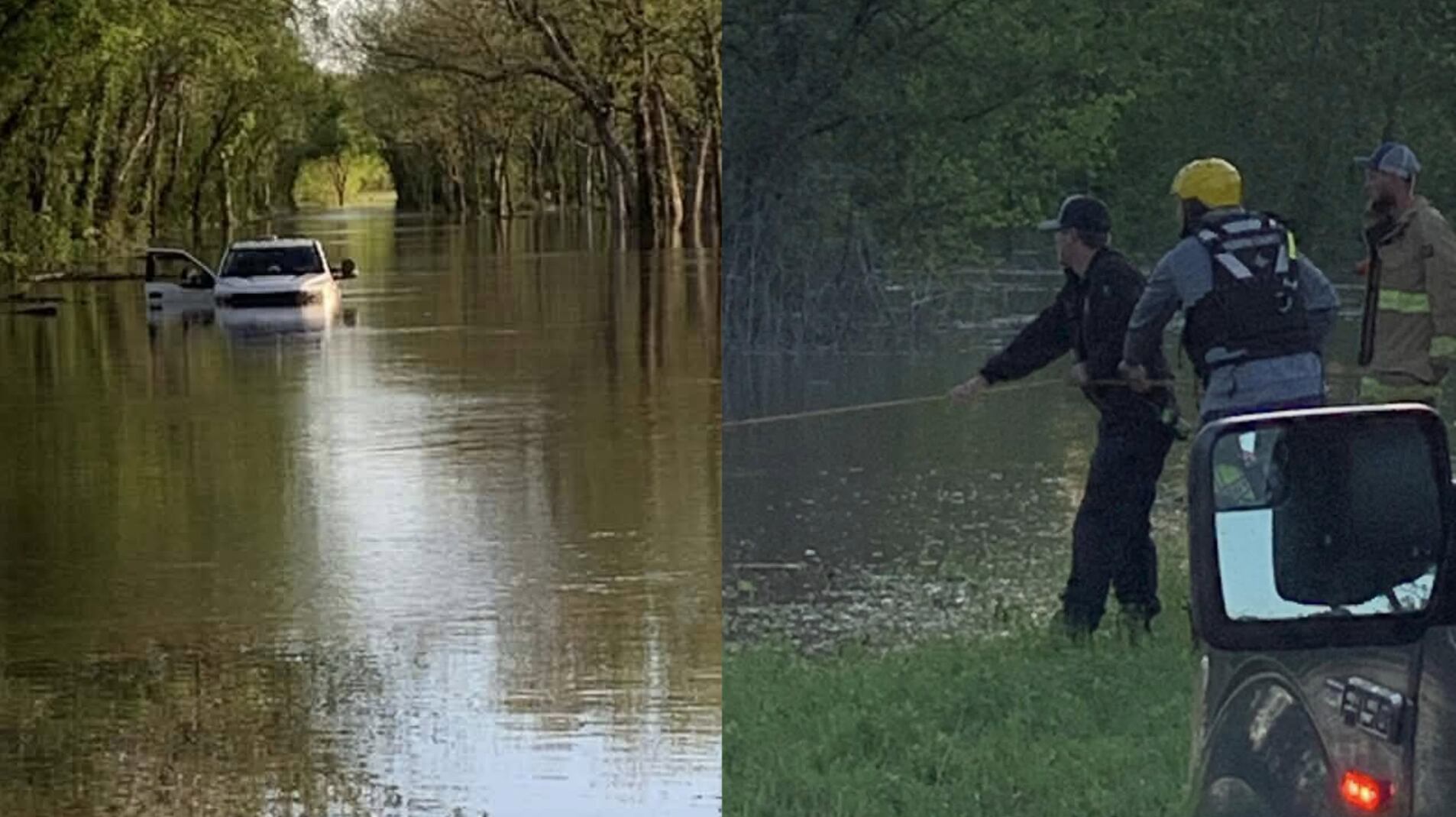 2 rescued from flood waters in Vernon County, Mo.