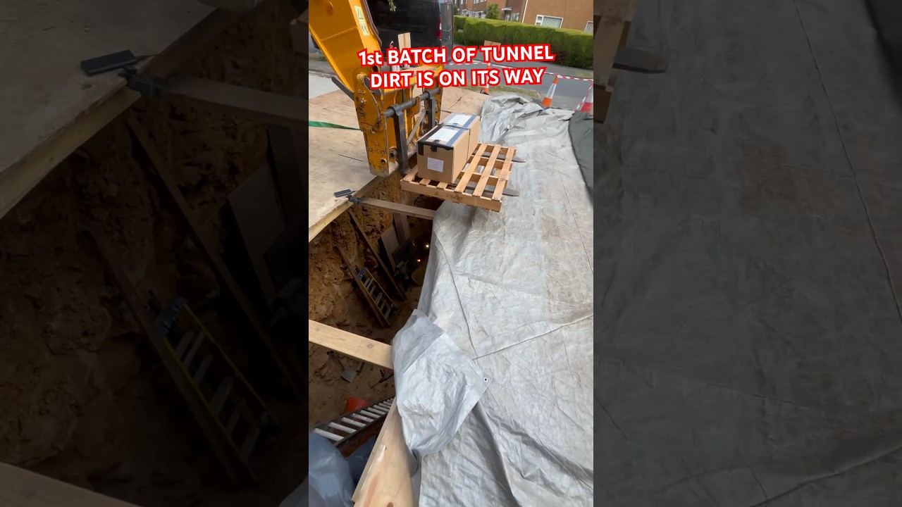 Tunnel dirt is being shipped! Watch this!