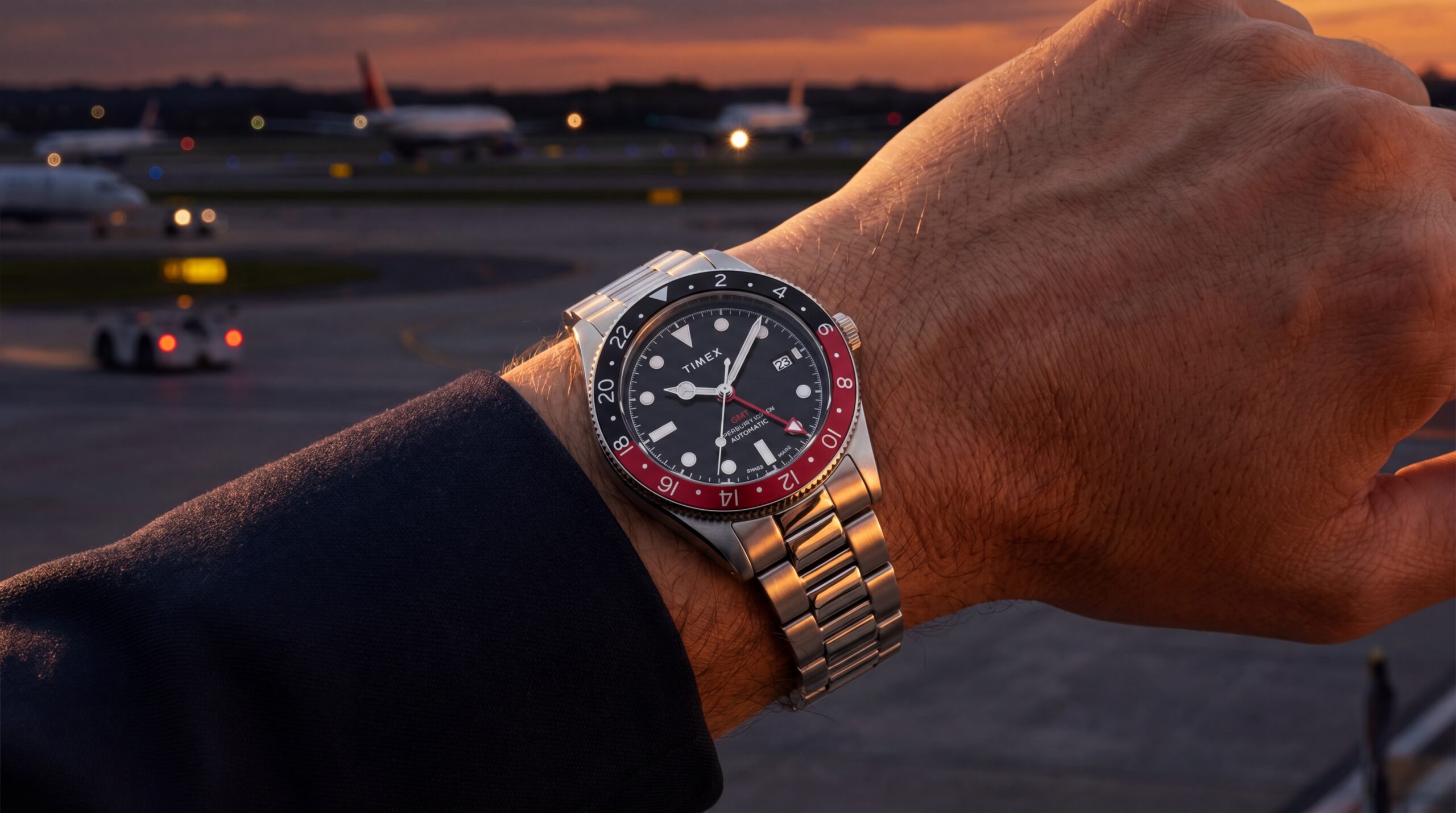 Timex borrows iconic Rolex styling for affordable automatic GMT travel ...