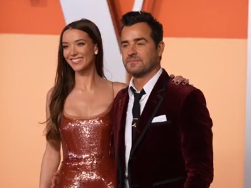 Actor Justin Theroux has become a father for the first time