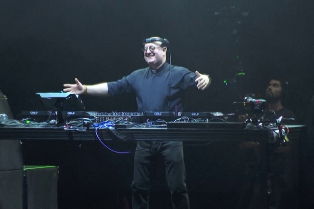 'DJ Priest' mixes religion and rave in Buenos Aires tribute to Pope Francis