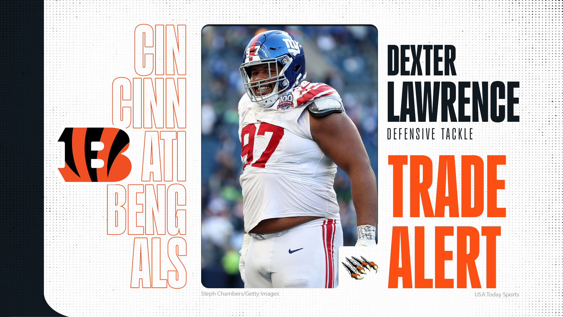 Bengals, Dexter Lawrence trade official, plus a $28M extension