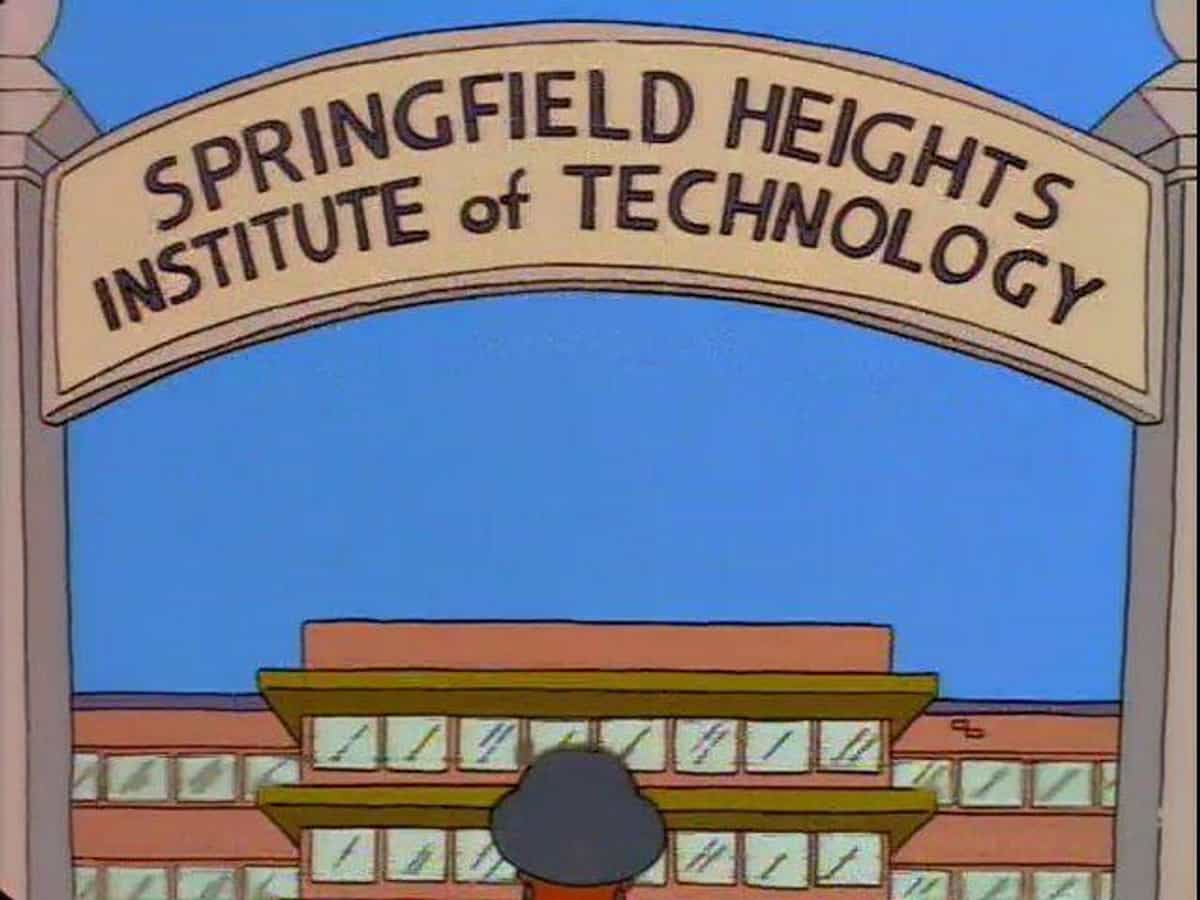 Subtle background jokes from "The Simpsons"