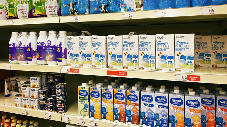 What is shelf-stable milk and why doesn't it need to be refrigerated?