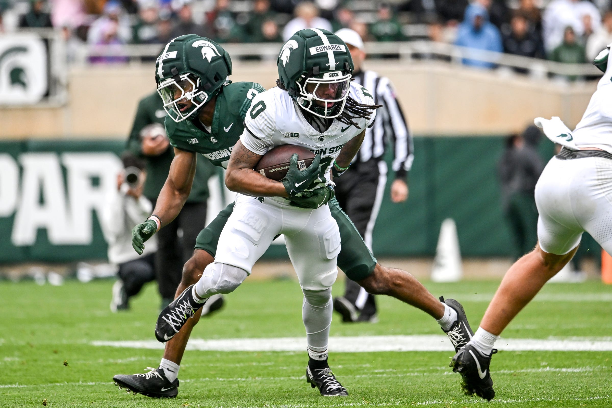 Michigan State football post spring depth chart analysis: Running back
