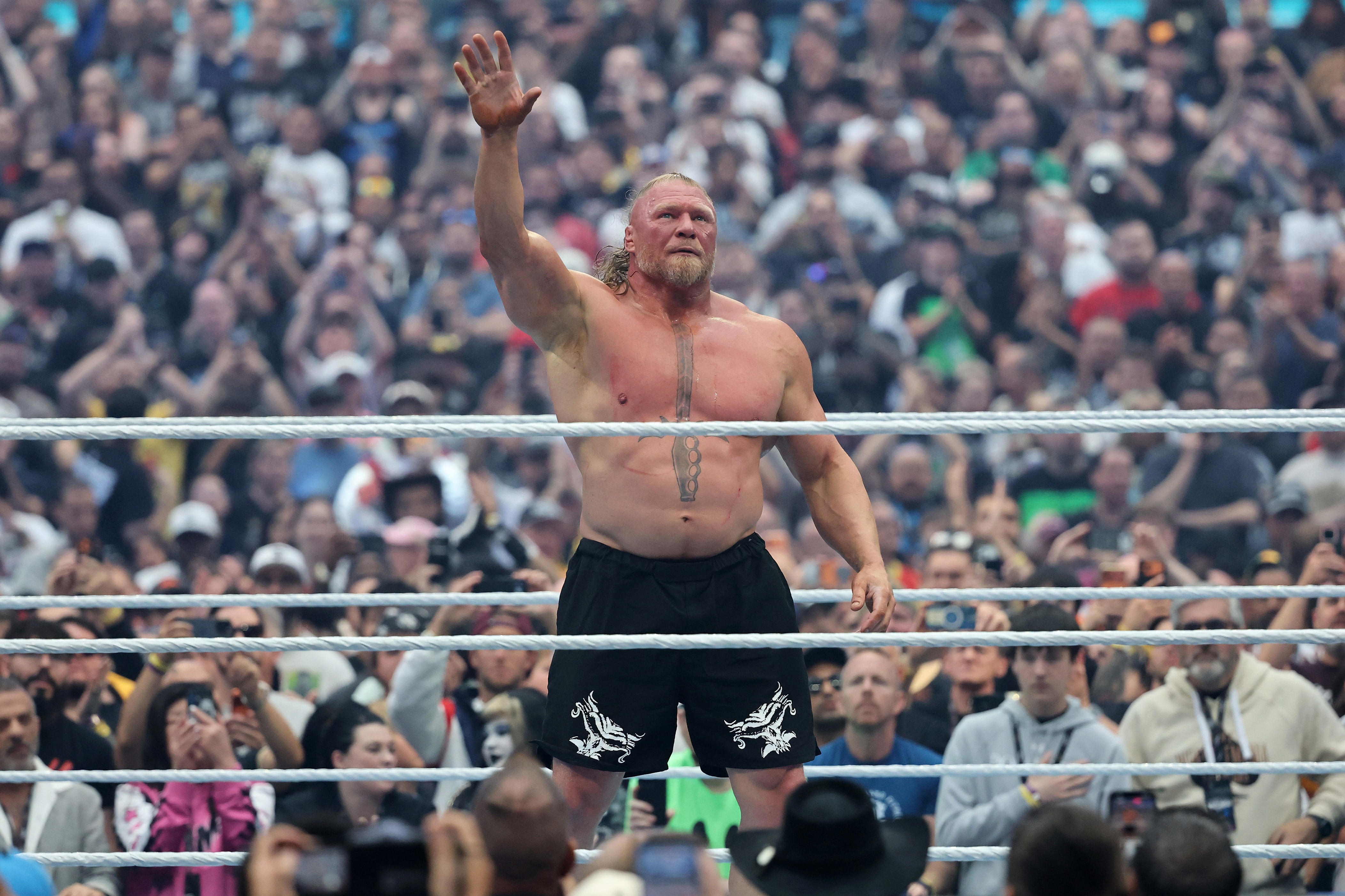 Roman Reigns reigns, Brock Lesnar shocks at WrestleMania 42 night two