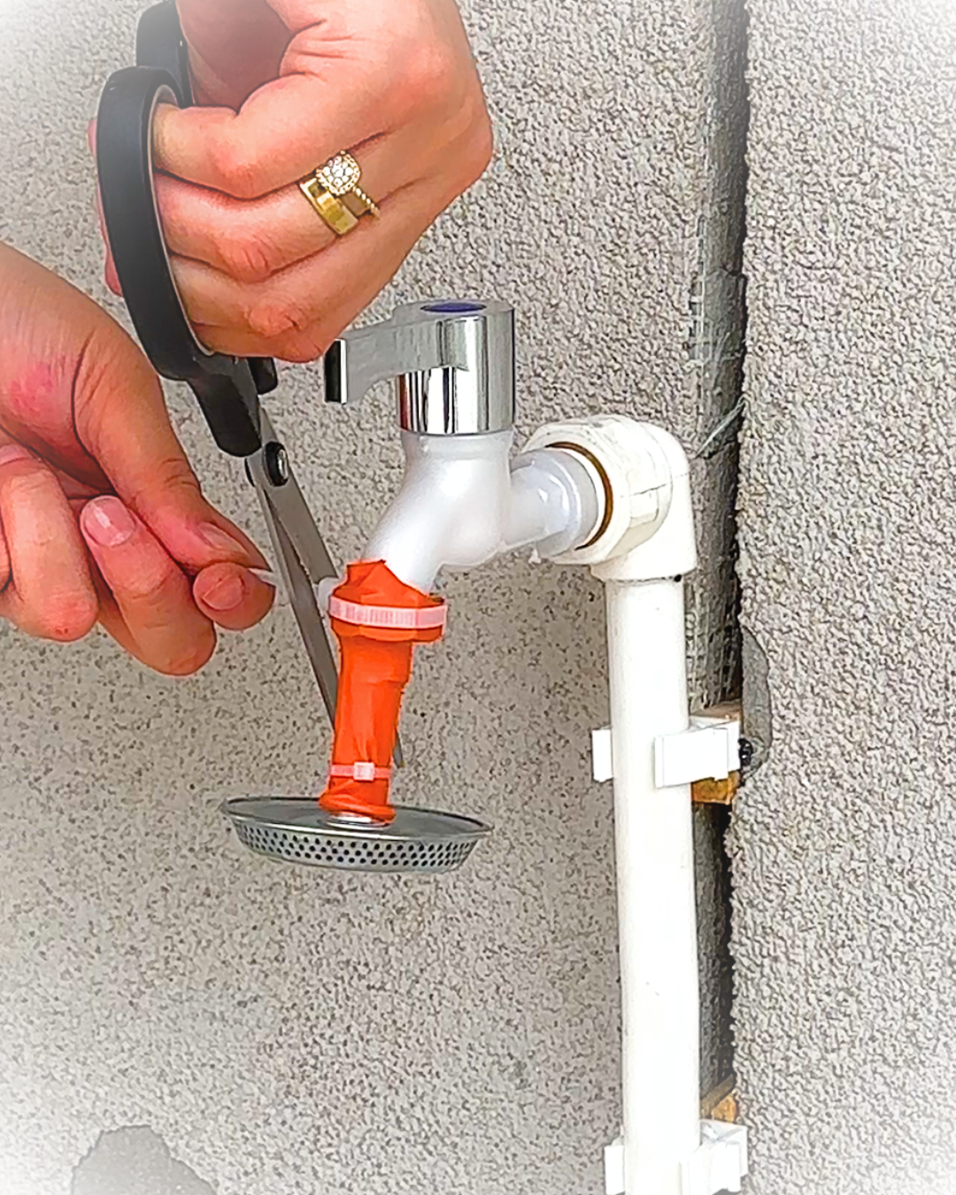 Balloon faucet hack that saves water