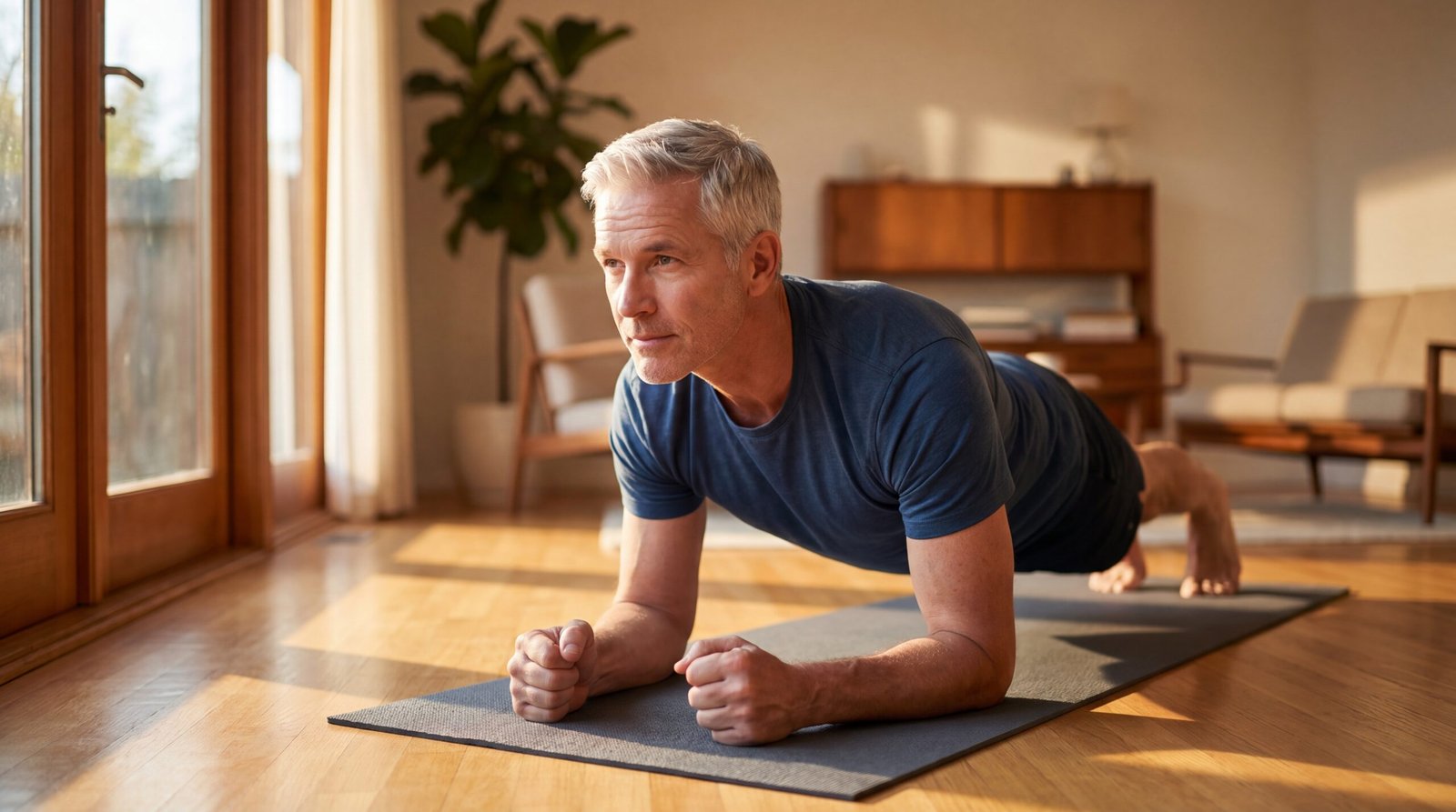 Holding a plank this long after 50 puts you in the top 10% for core ...