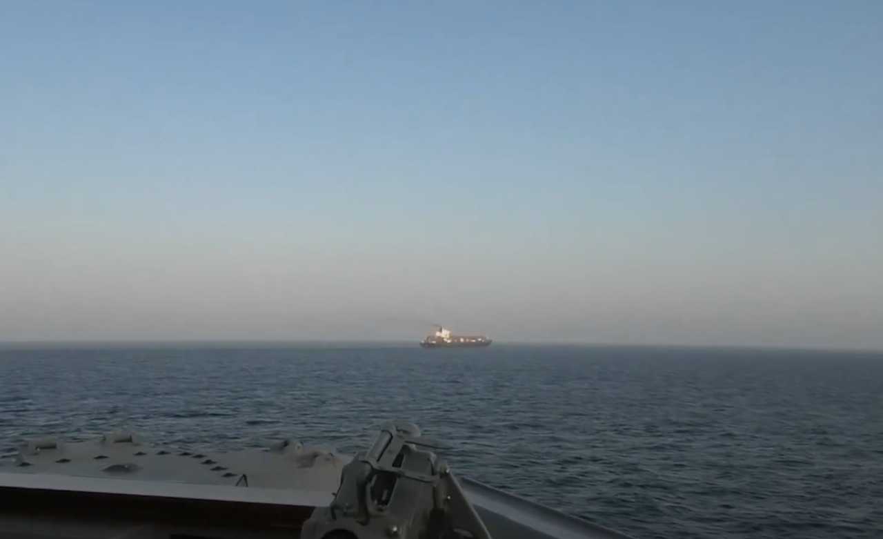 Video shows US Navy firing at Iranian cargo ship before seizing vessel ...