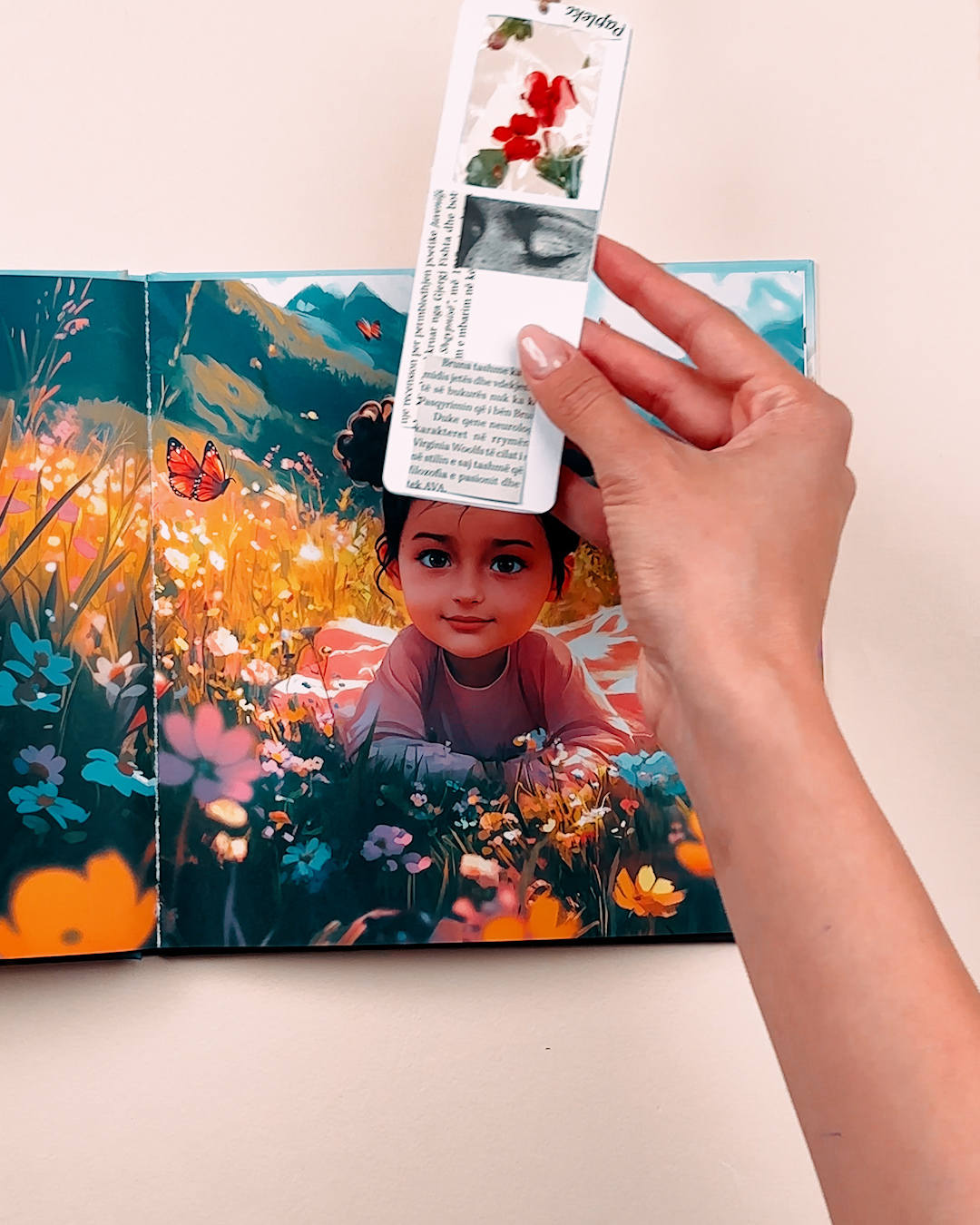 DIY bookmark idea perfect for your kids' personalized book 📖🌻