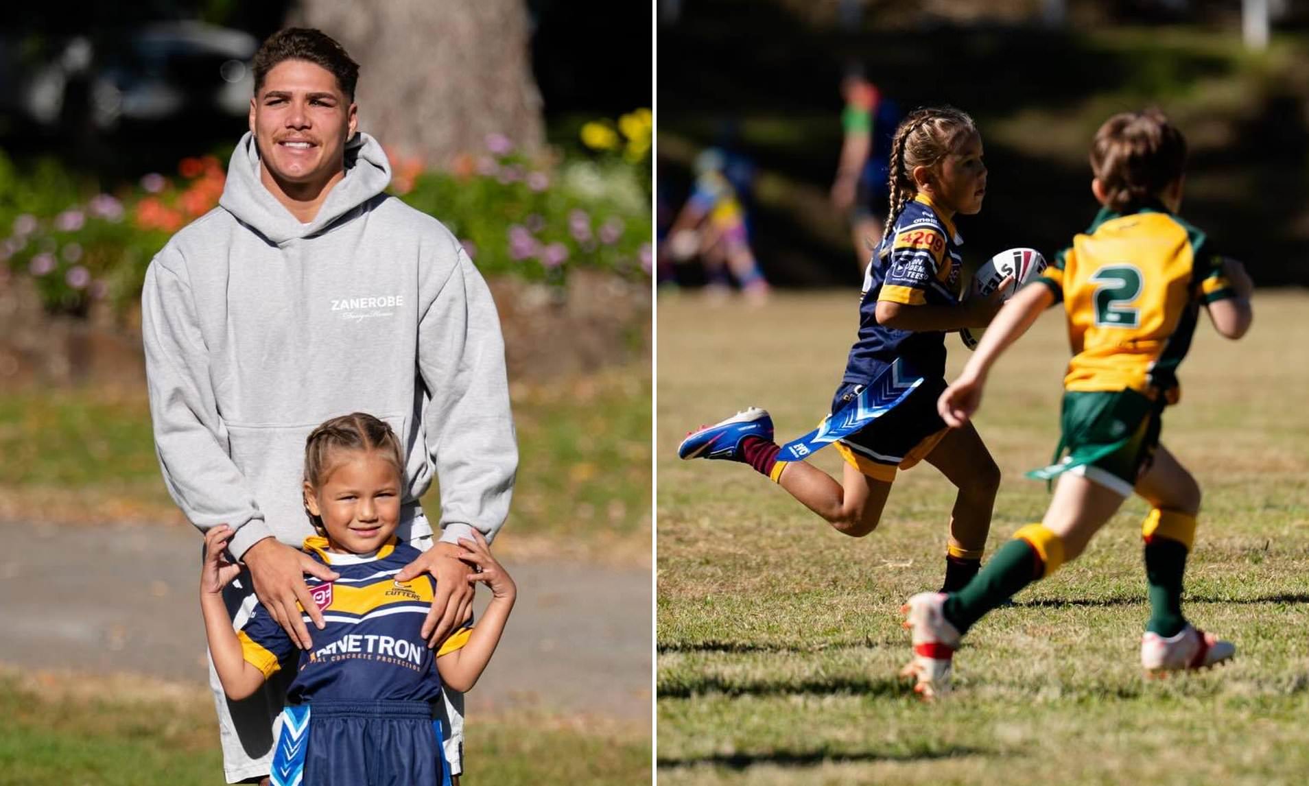 Reece Walsh swaps NRL for girl dad duties as proud father watches ...