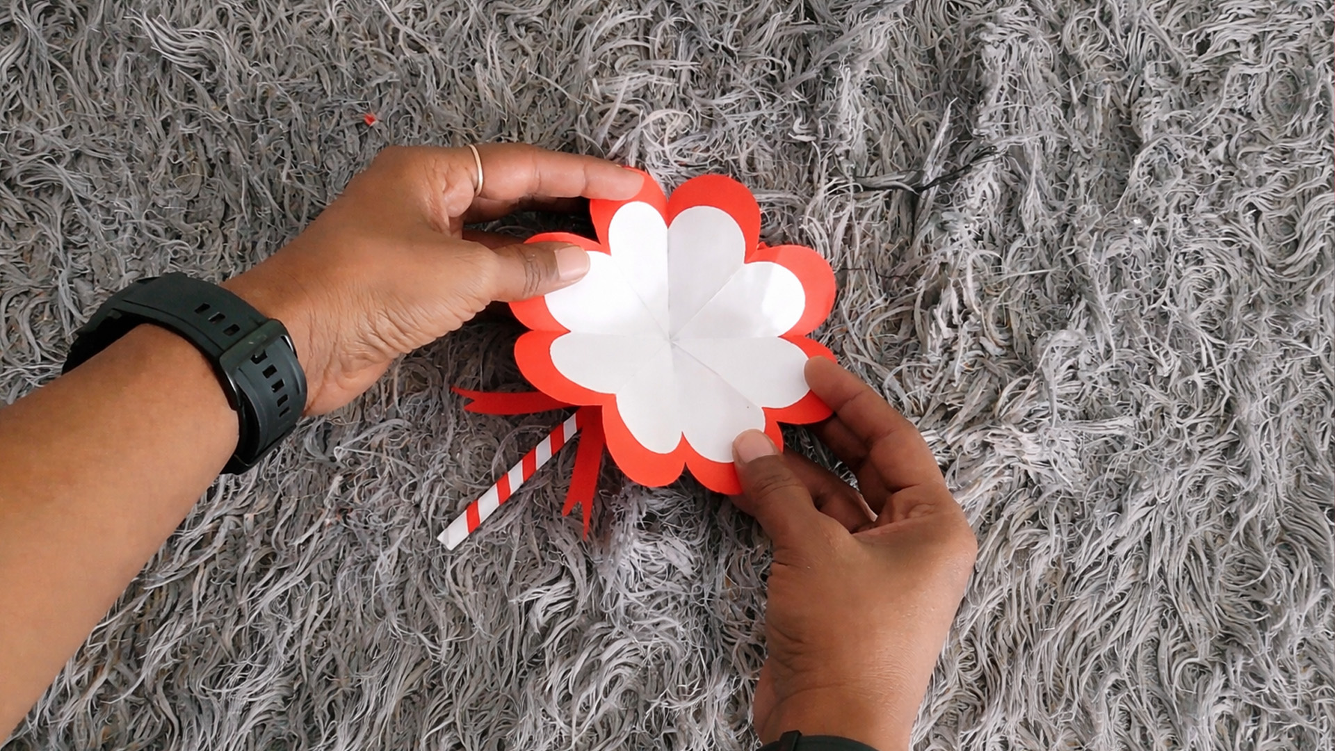 Easy handmade greeting card for New Year celebrations