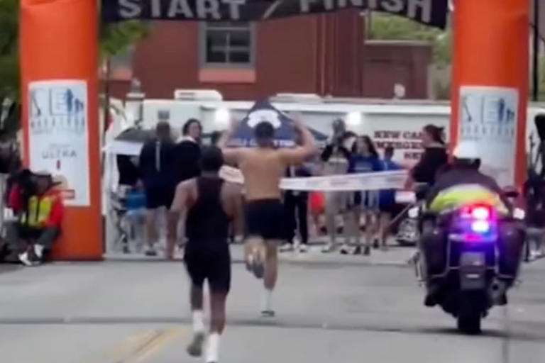 Delaware marathon runner celebrates too early — gets passed at finish ...