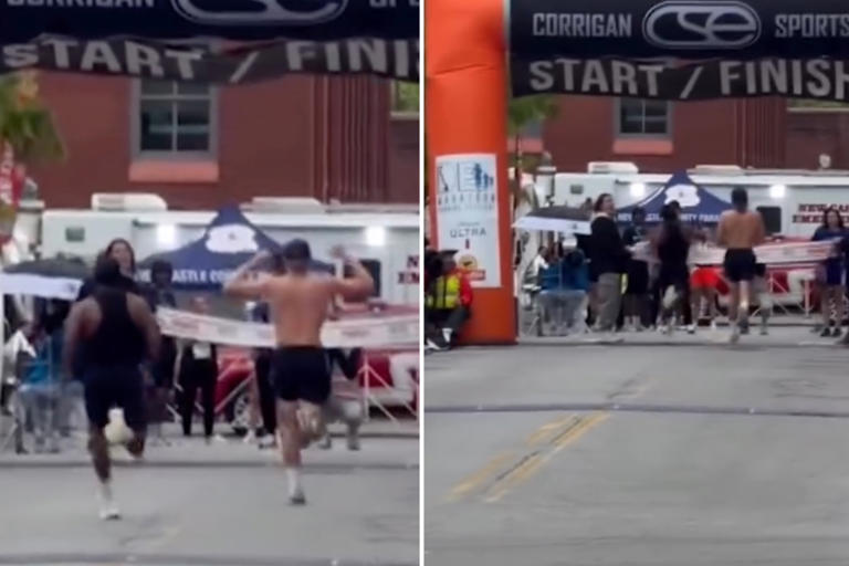 Delaware marathon runner celebrates too early — gets passed at finish ...
