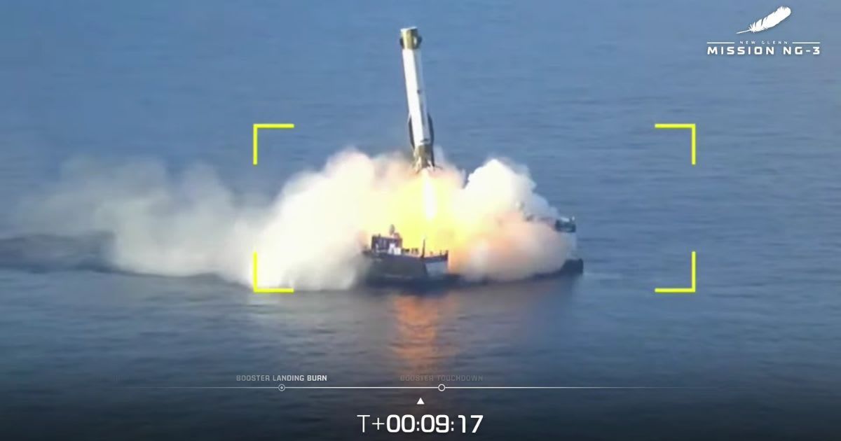 Blue Origin suffers setback despite first successful landing of reused ...
