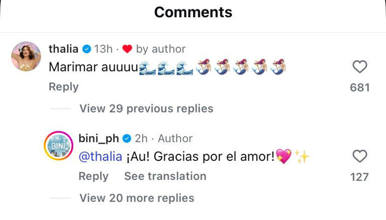 Thalia, global brands Barbie and YouTube Music react to BINI's performances