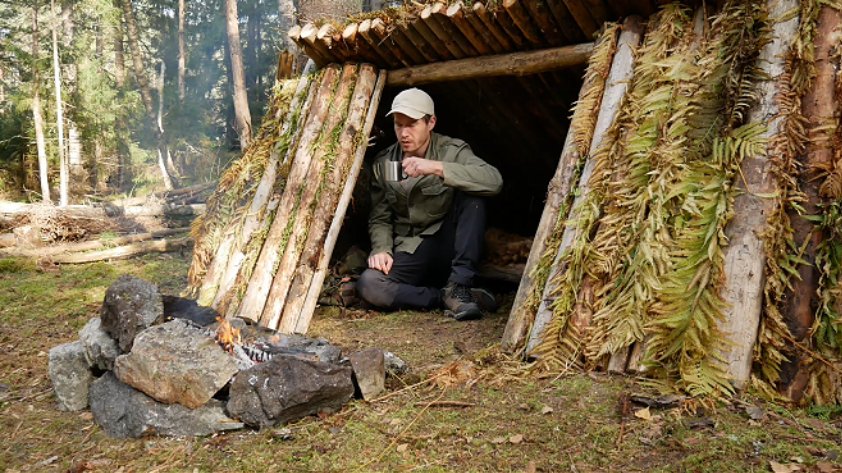 This survival camp setup took more work than expected