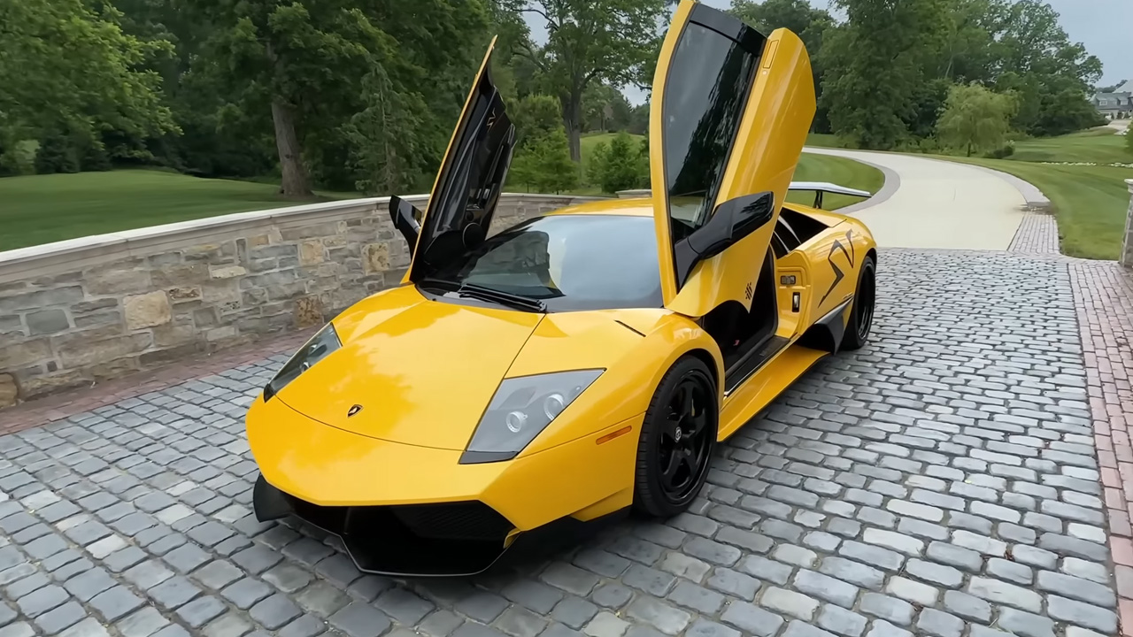 The Lamborghini Murciélago SV delivers raw monster power from its engine