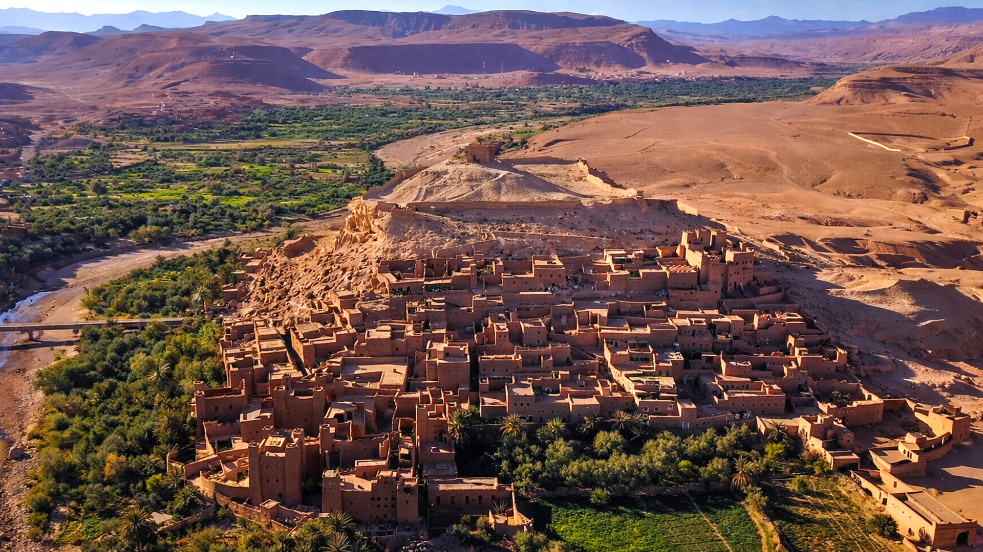 A desert fortress that looks like a lost ancient city