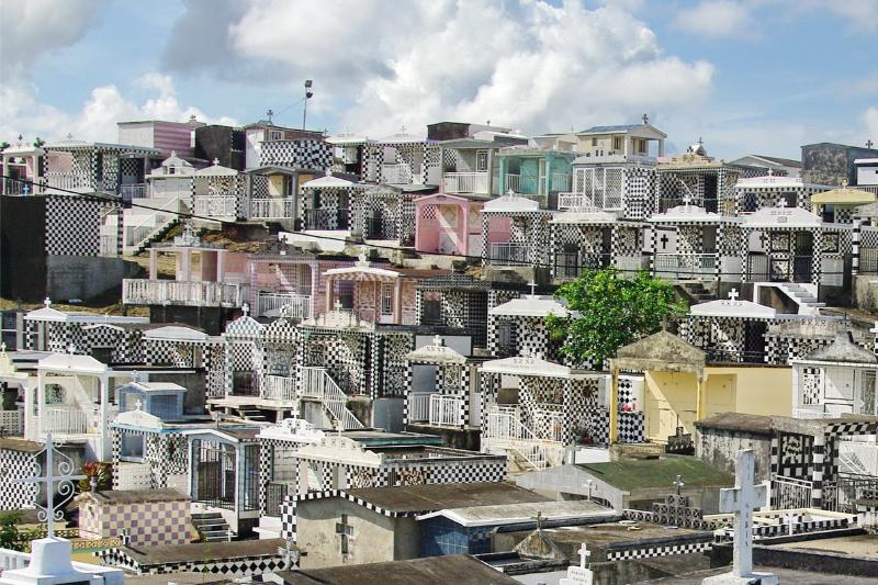 Unique checkerboard cemetery in Guadeloupe draws curious travelers with ...