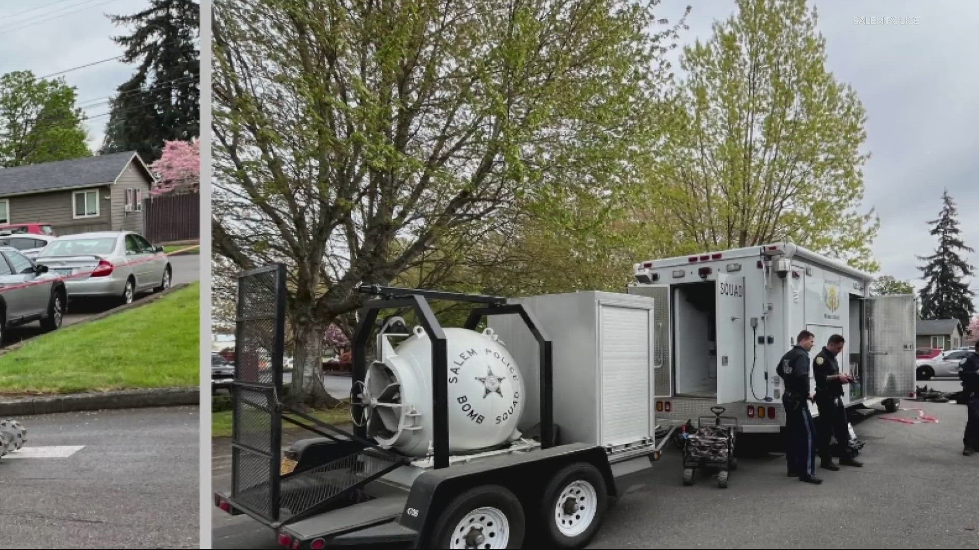 Bomb squad clears suspicious package near Salem church