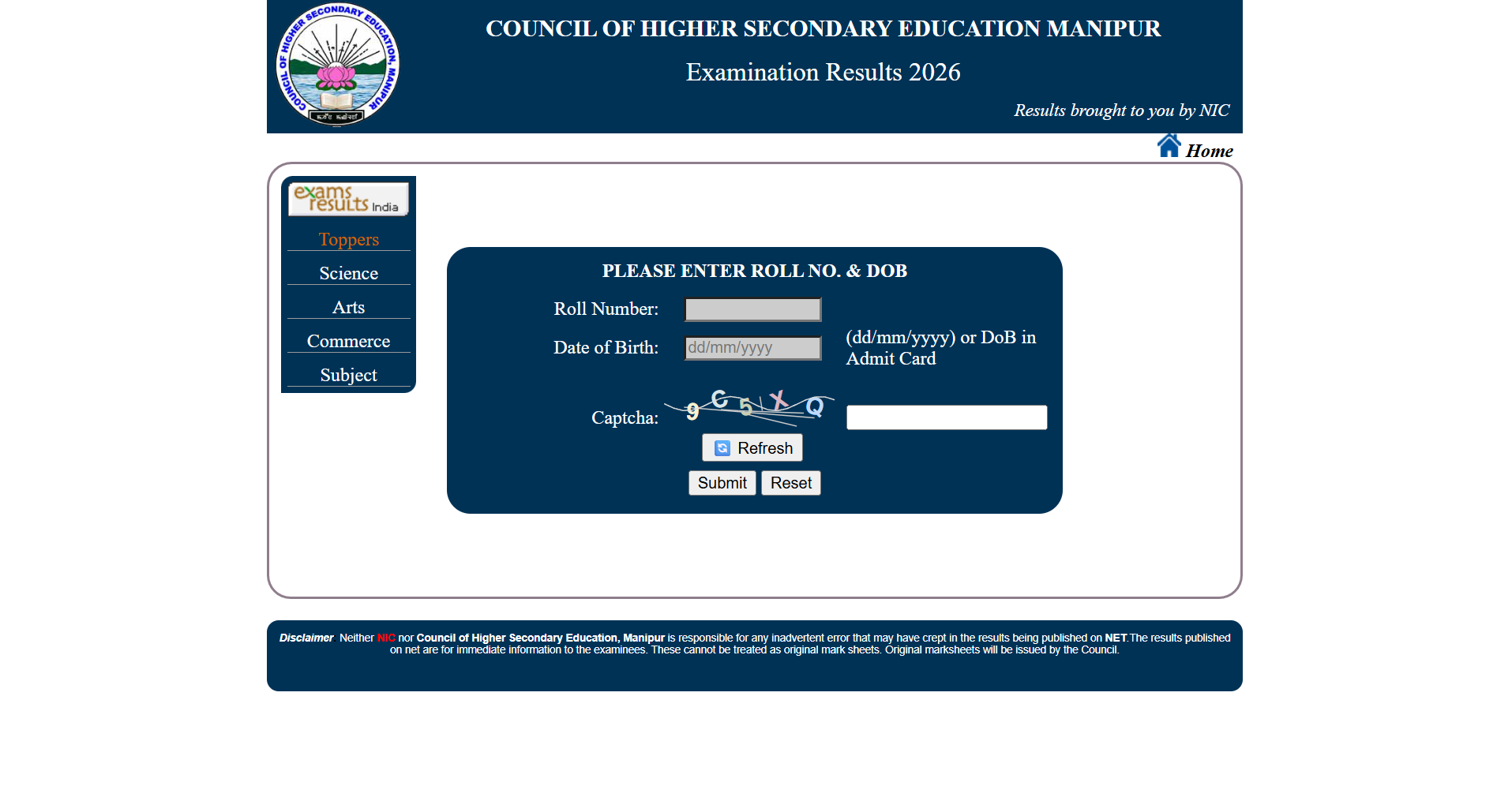Manipur Board HSE Class 12 result 2026 released at cohsem.nic.in ...