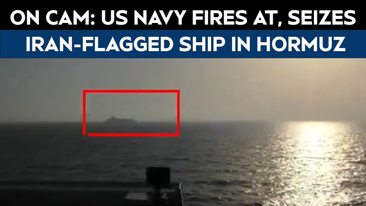US fires at Iran-flagged ship in Hormuz on day of round 2 of peace talks