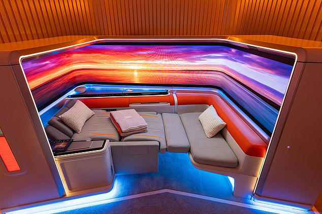 New business class seats with IMAX-style wrap-around screens revealed
